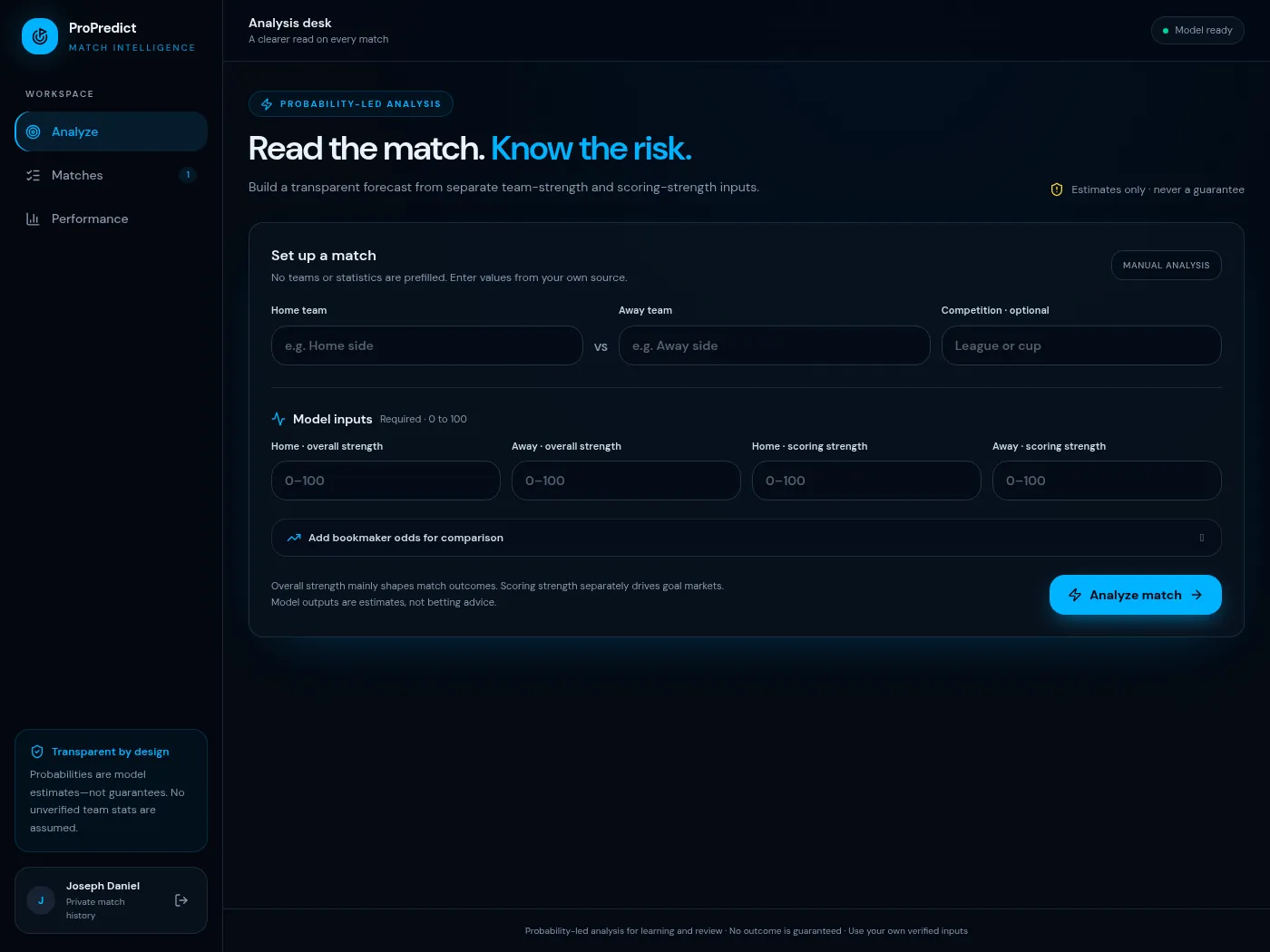 ProPredict Football AI