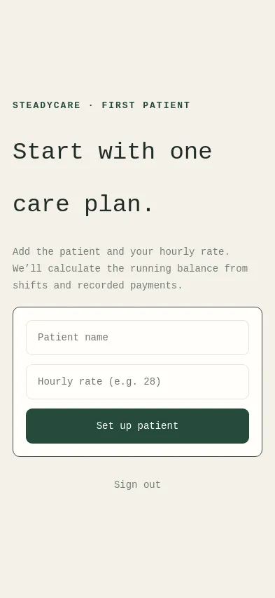 Caregiver Shift Tracker