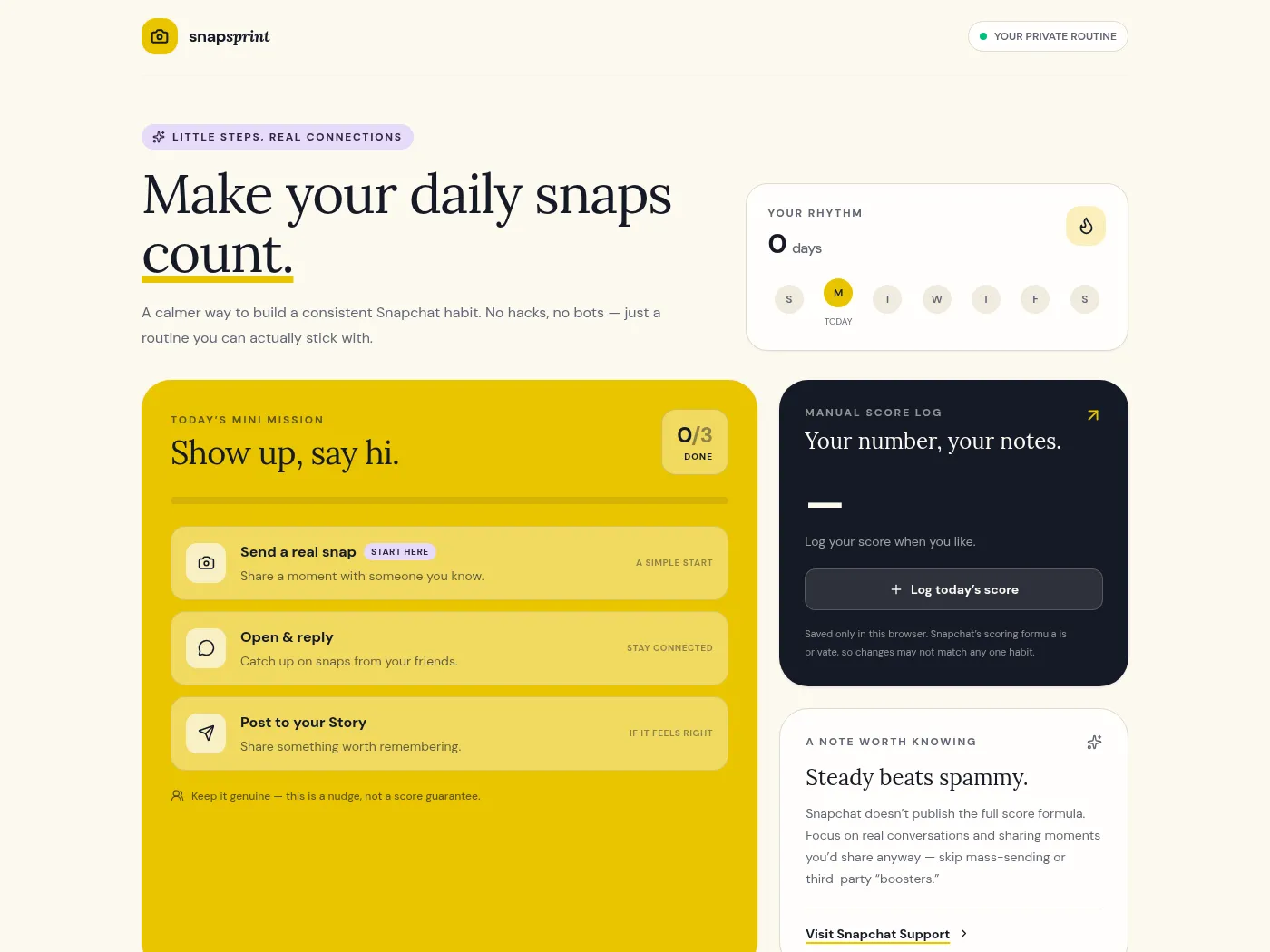 SnapScore Booster Hub