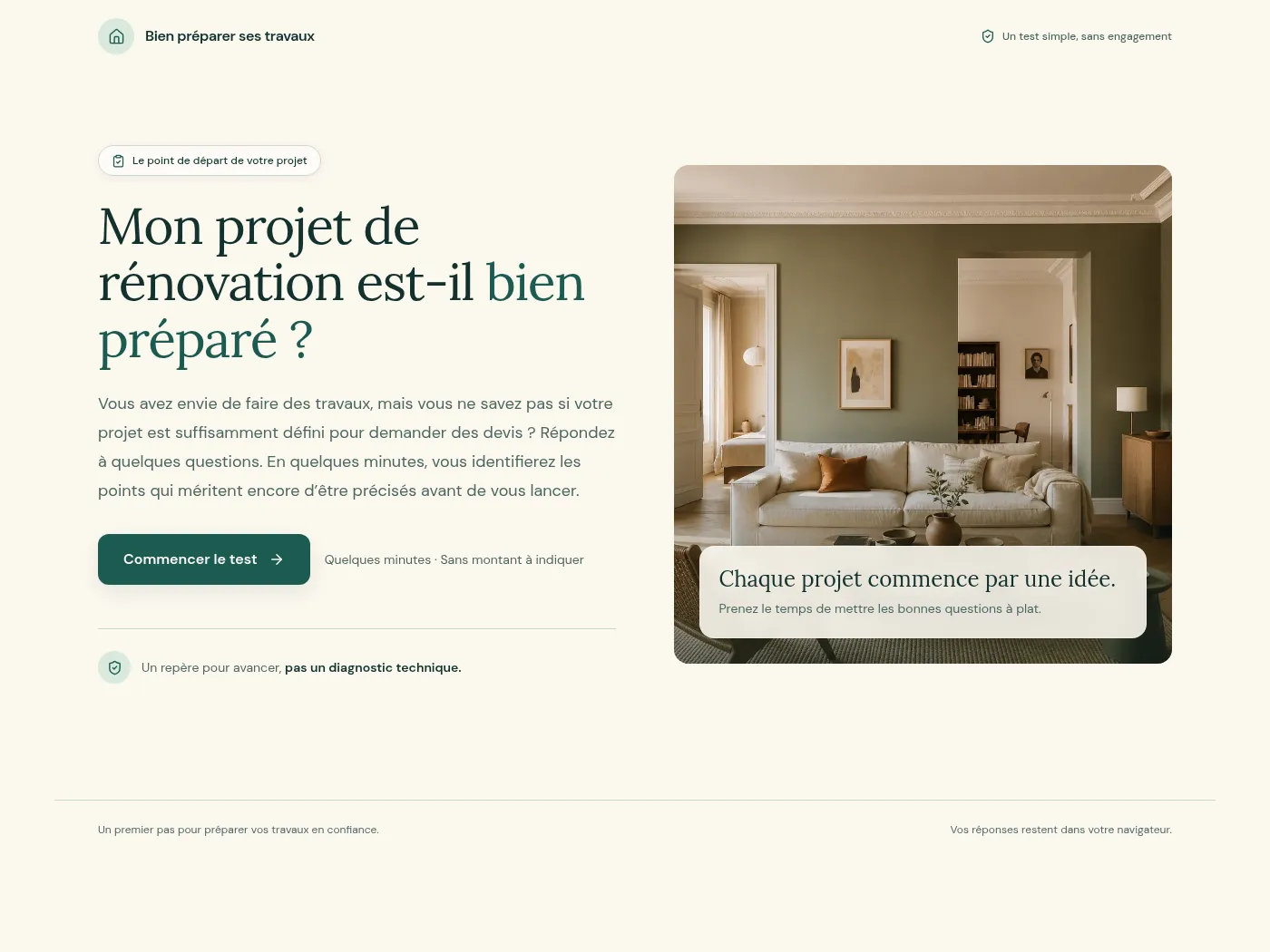 Rénovation Prépa Test