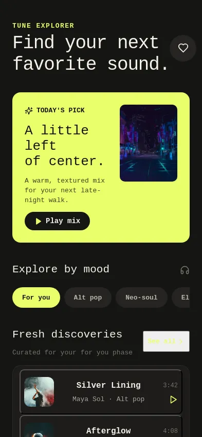 Tune Explorer