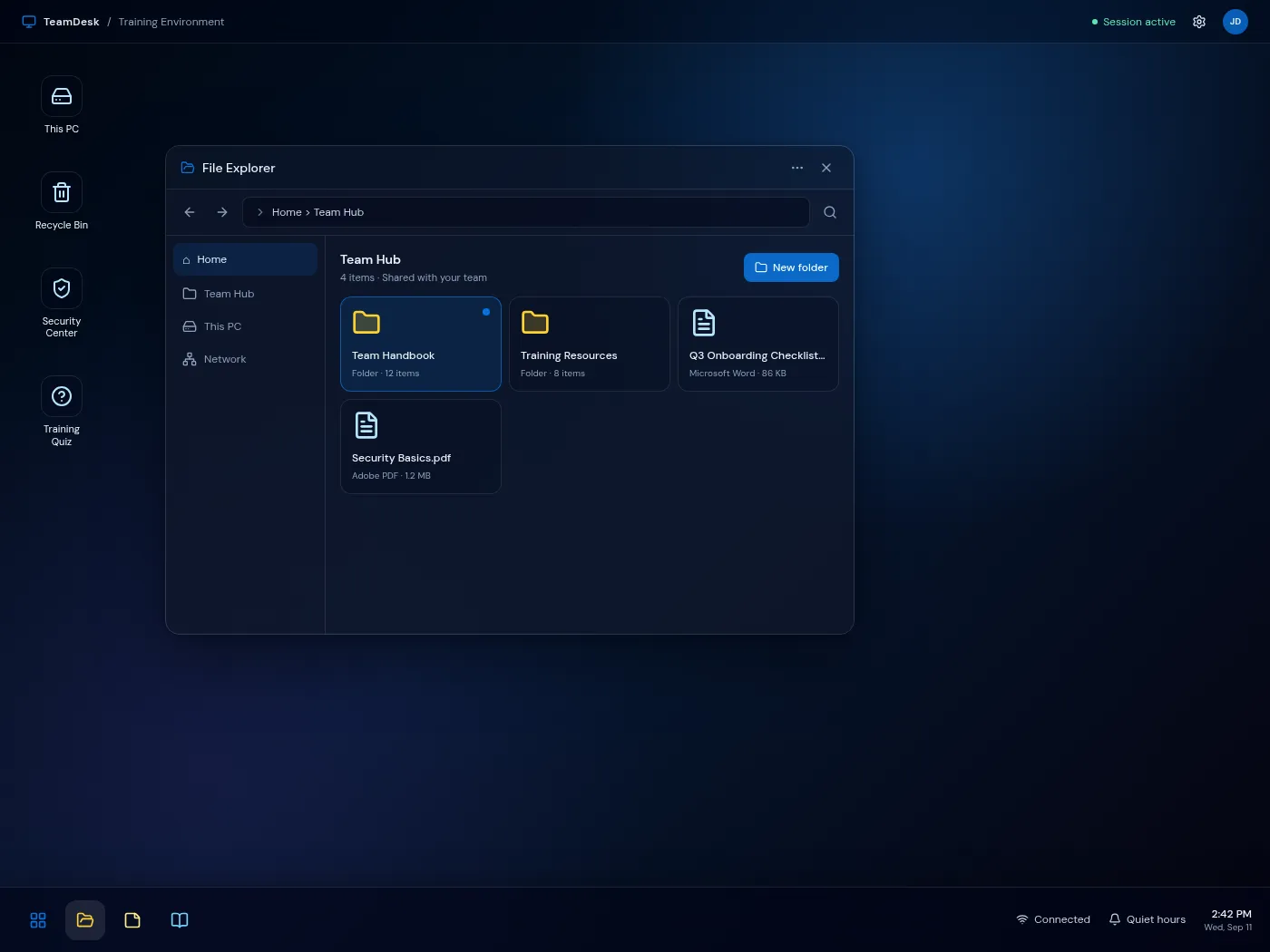 Virtual Windows Desktop