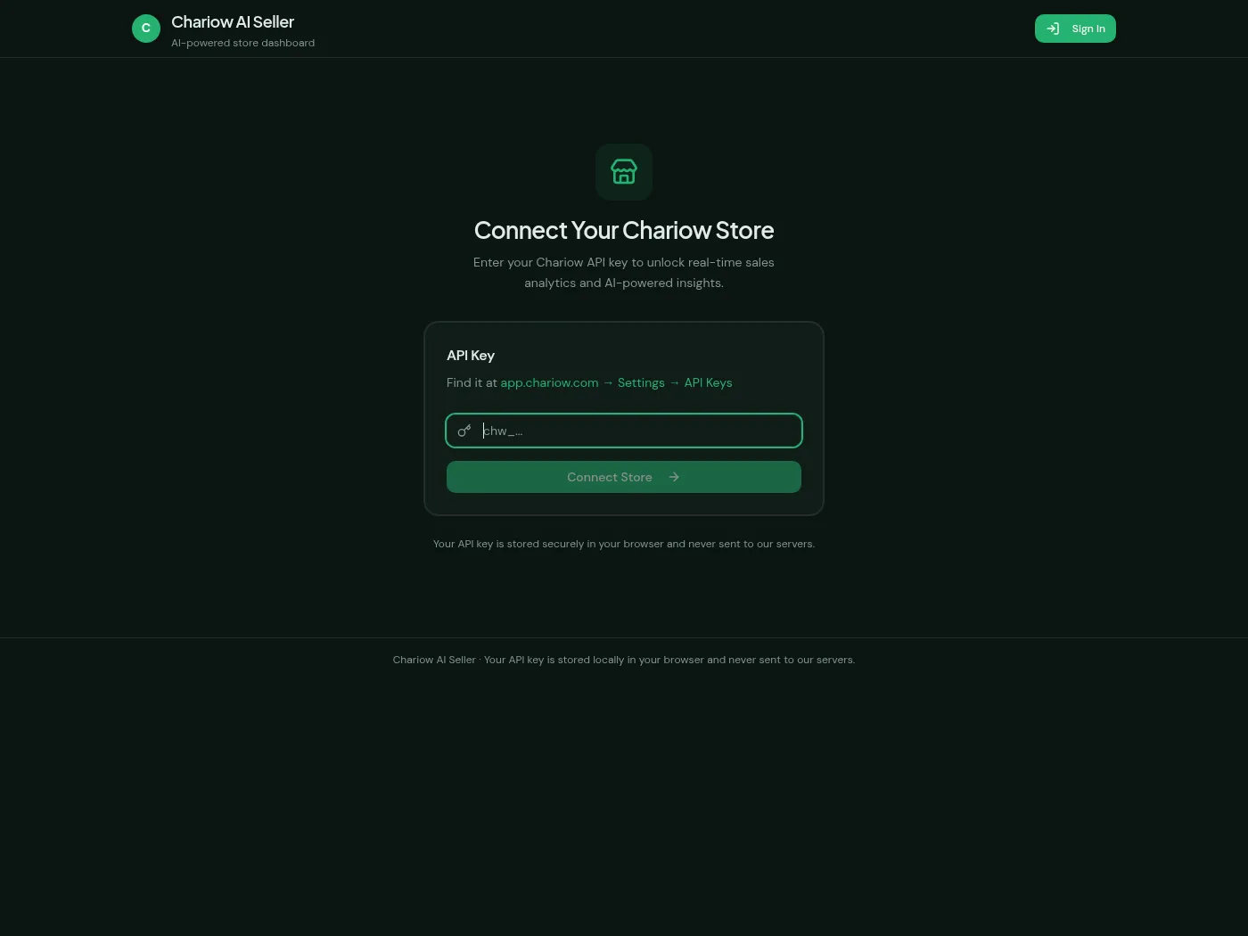 Chariow AI Seller