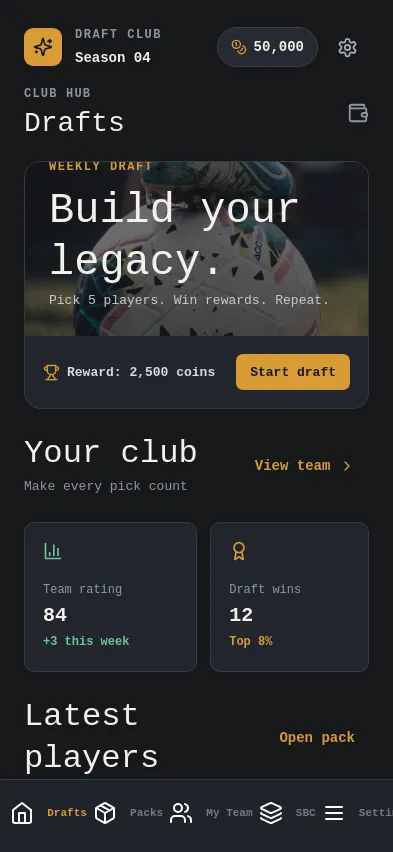 Draft Team Builder