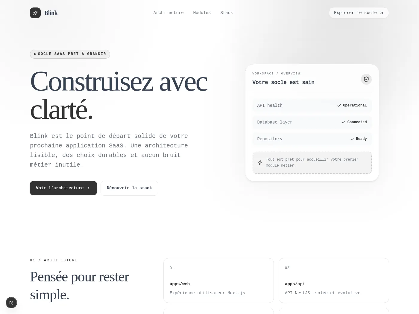 Blink SaaS Boilerplate