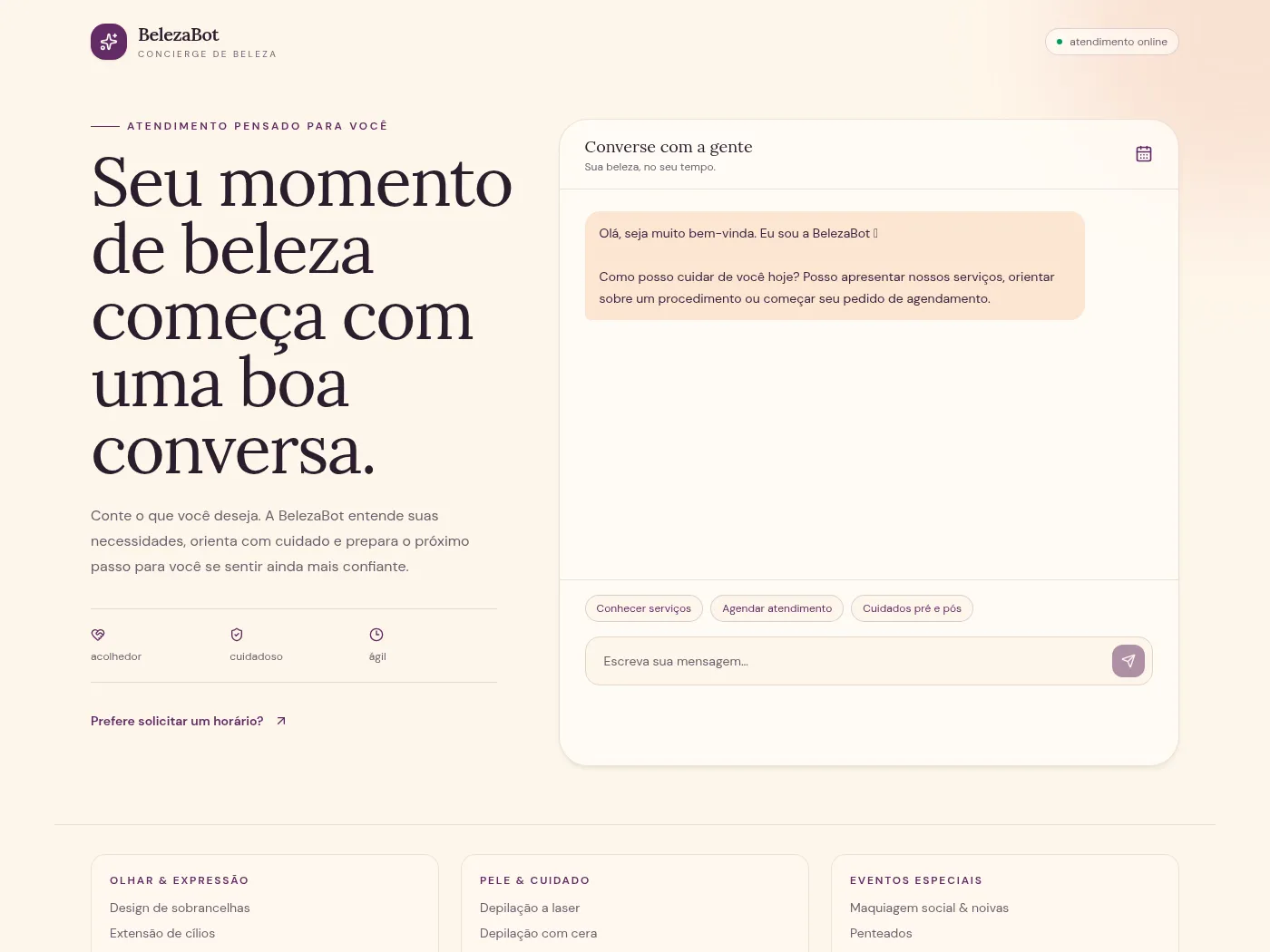 BelezaBot Concierge
