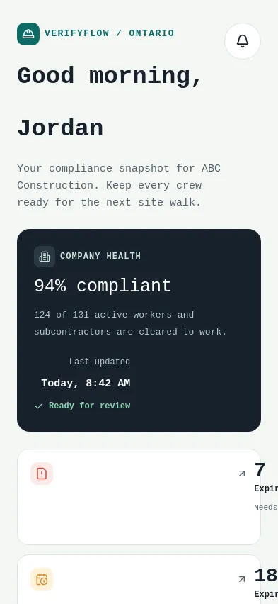 VerifyFlow Compliance Platform