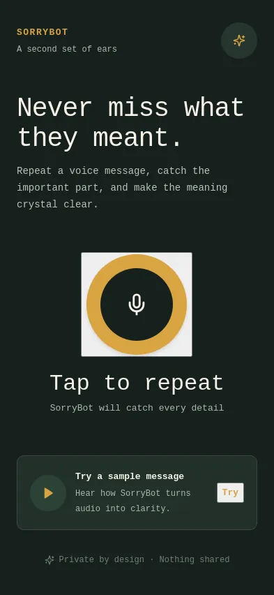 SorryBot