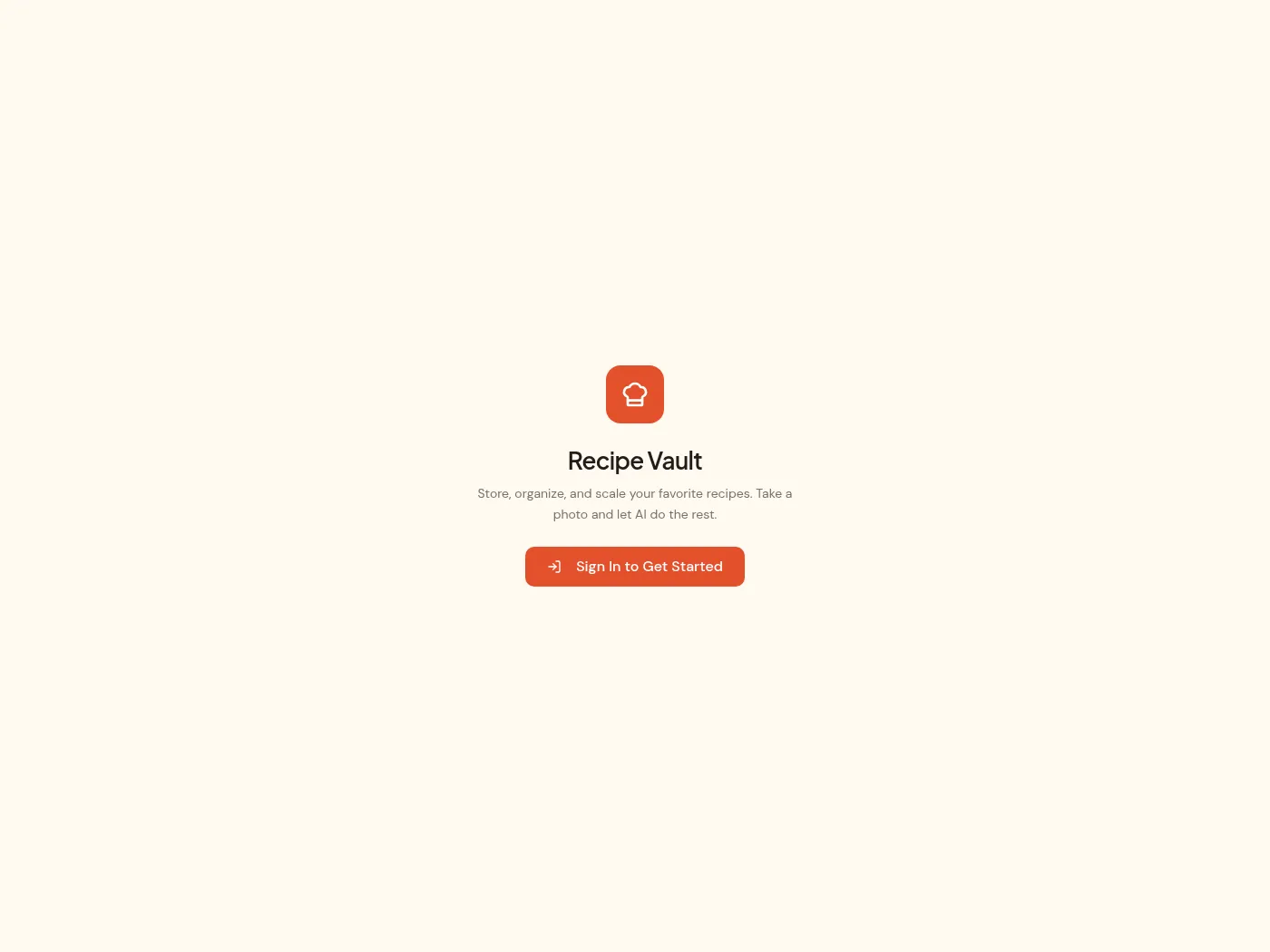 Recipe Vault