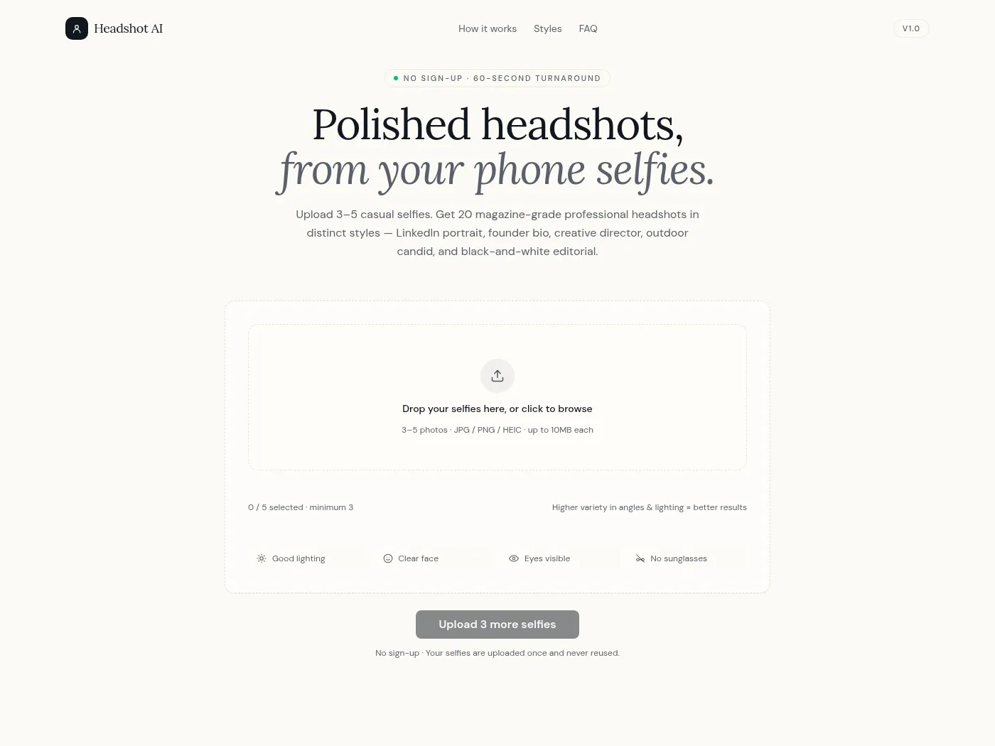 Headshot AI Studio