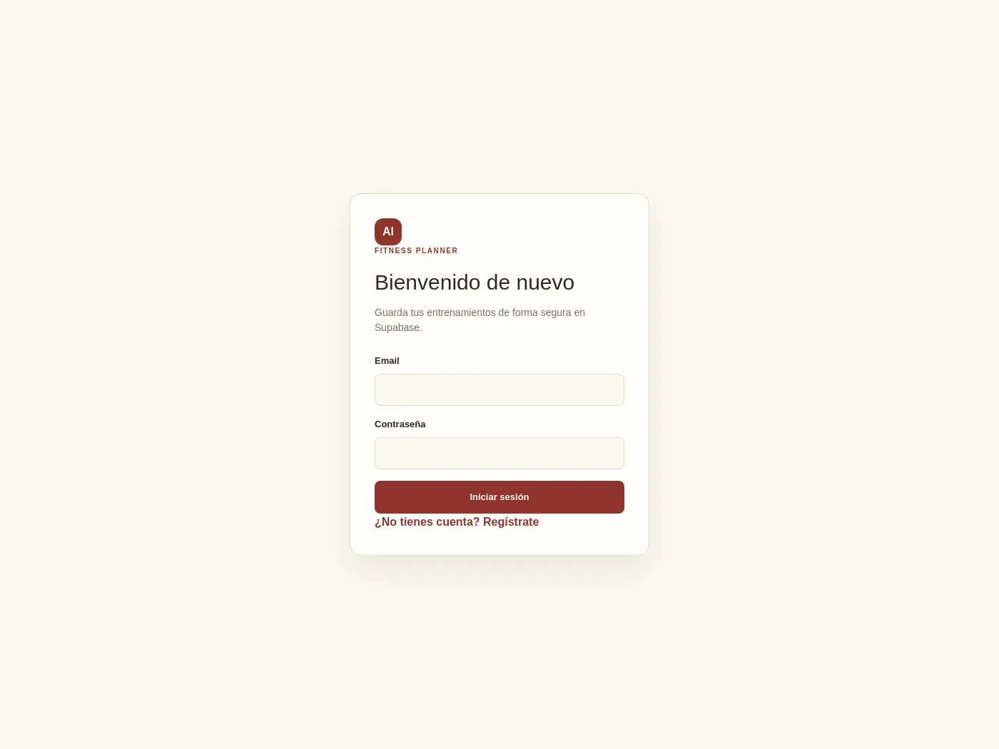 AI Fitness Planner