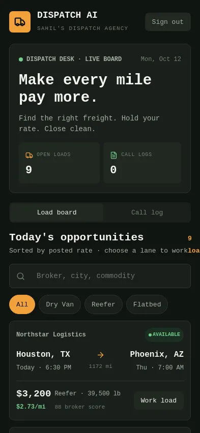 DispatchAI Mobile