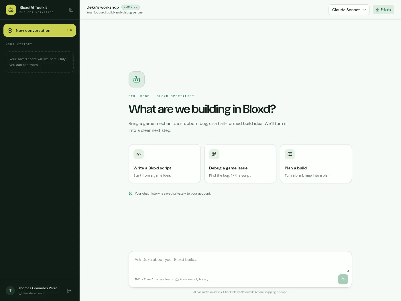 Bloxd AI Toolkit