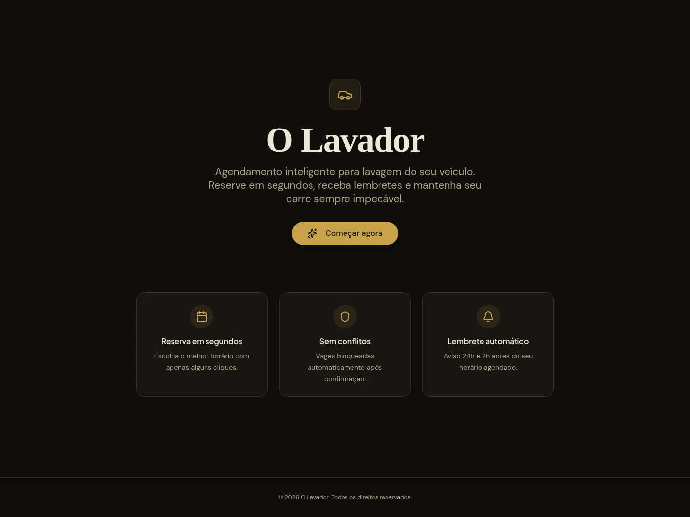 O Lavador Agendamentos
