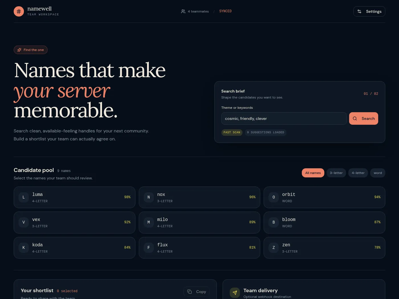 Discord Name Finder