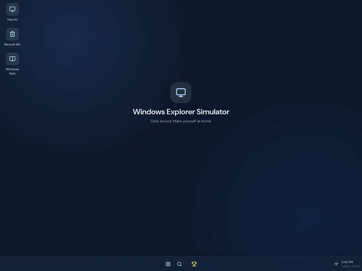Windows Explorer Simulator