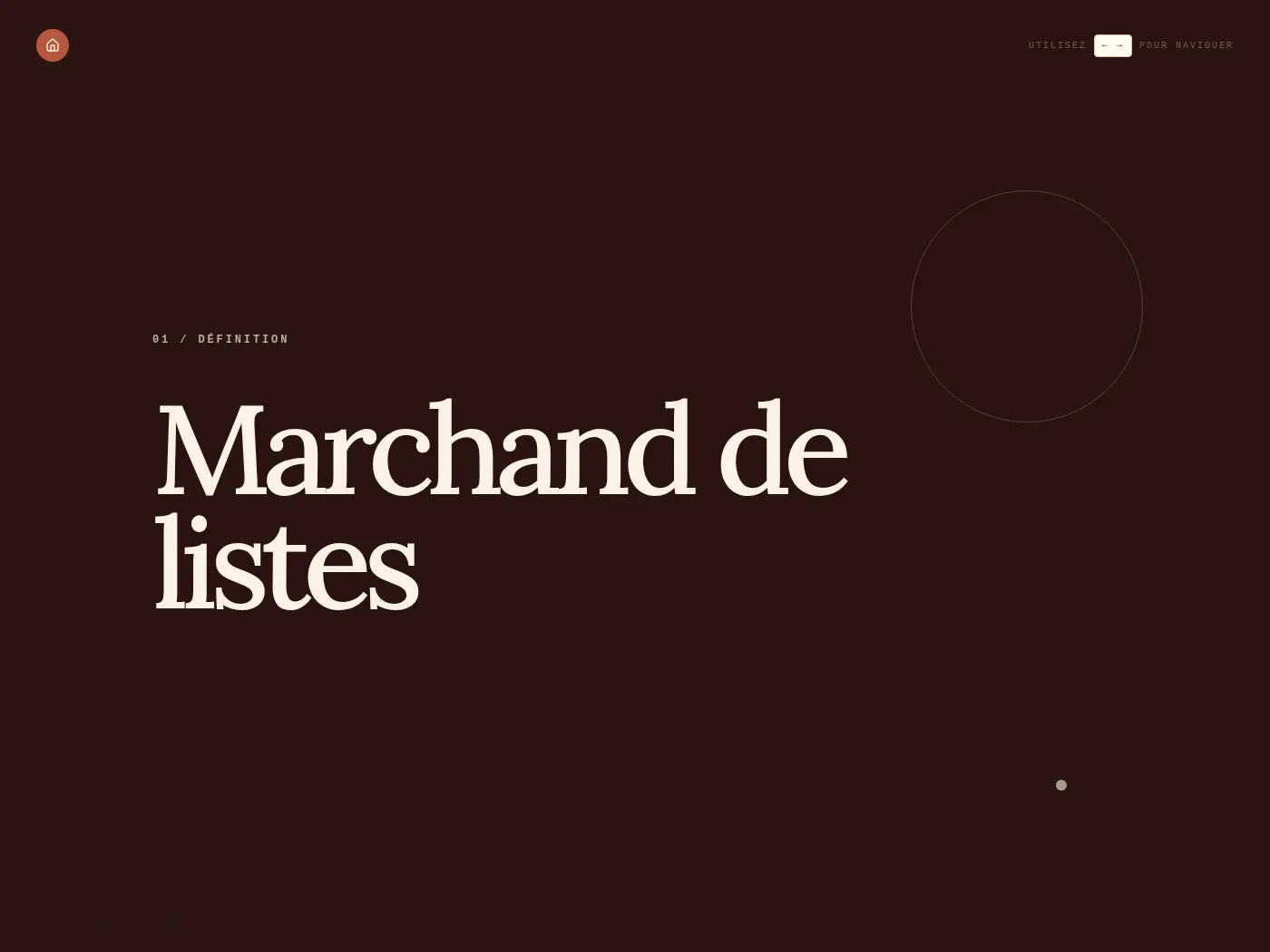 Diaporama Marchand de Listes