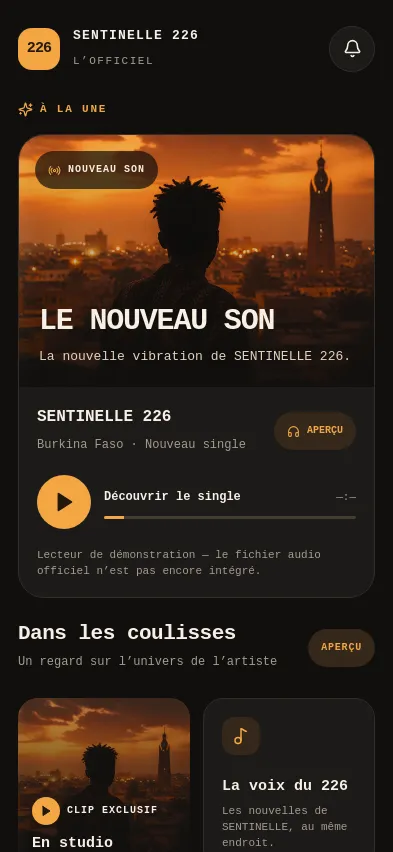 Sentinelle 226 Official App