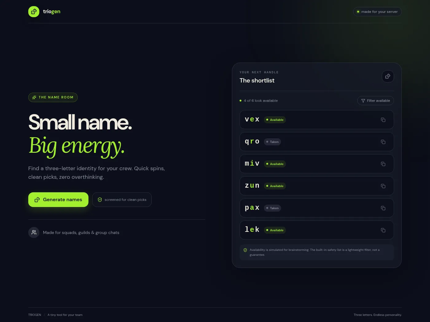 Discord TrioGen