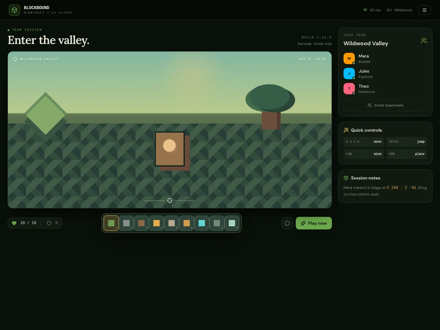 Minecraft Web Client