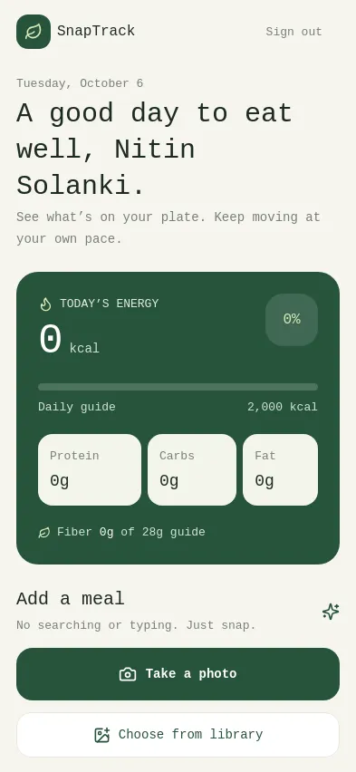 SnapTrack Nutrition