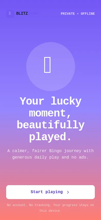 Blitz Bingo Deluxe