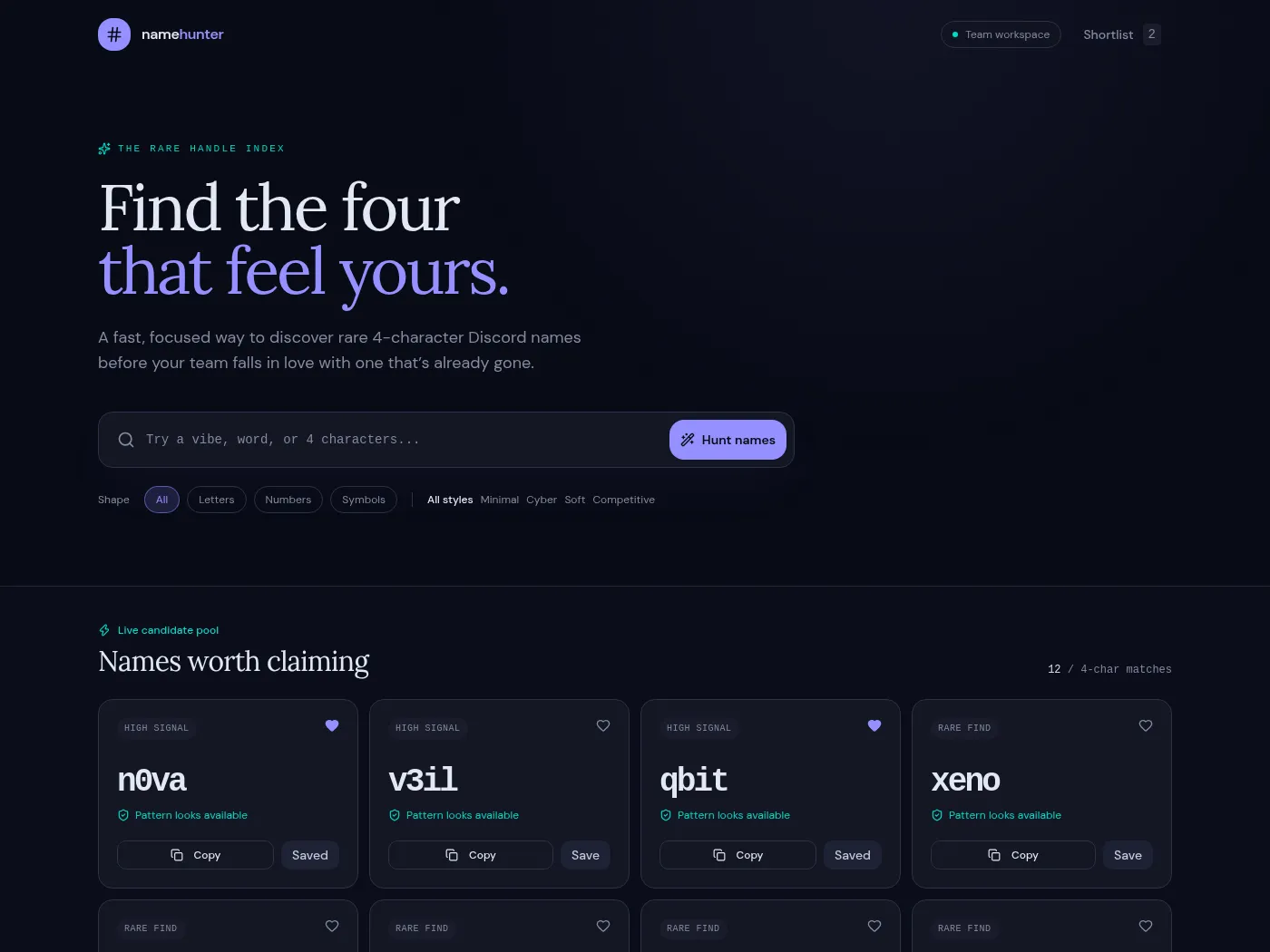 Discord Name Hunter