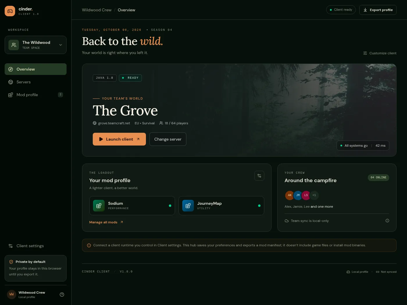 Eaglercraft Mod Web Client