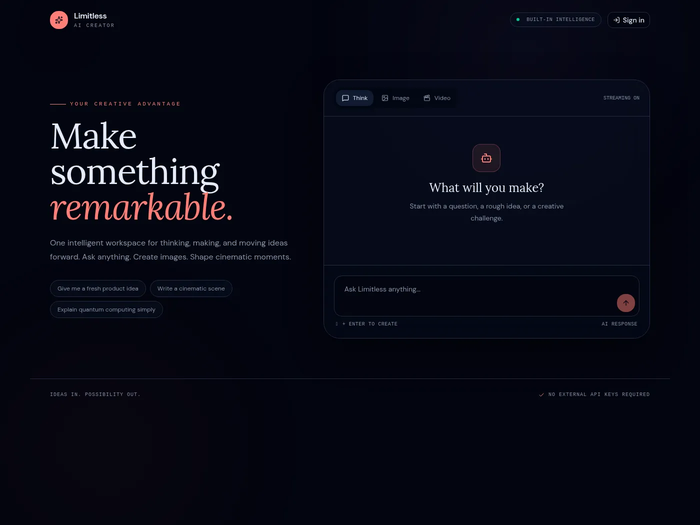 Limitless AI Creator