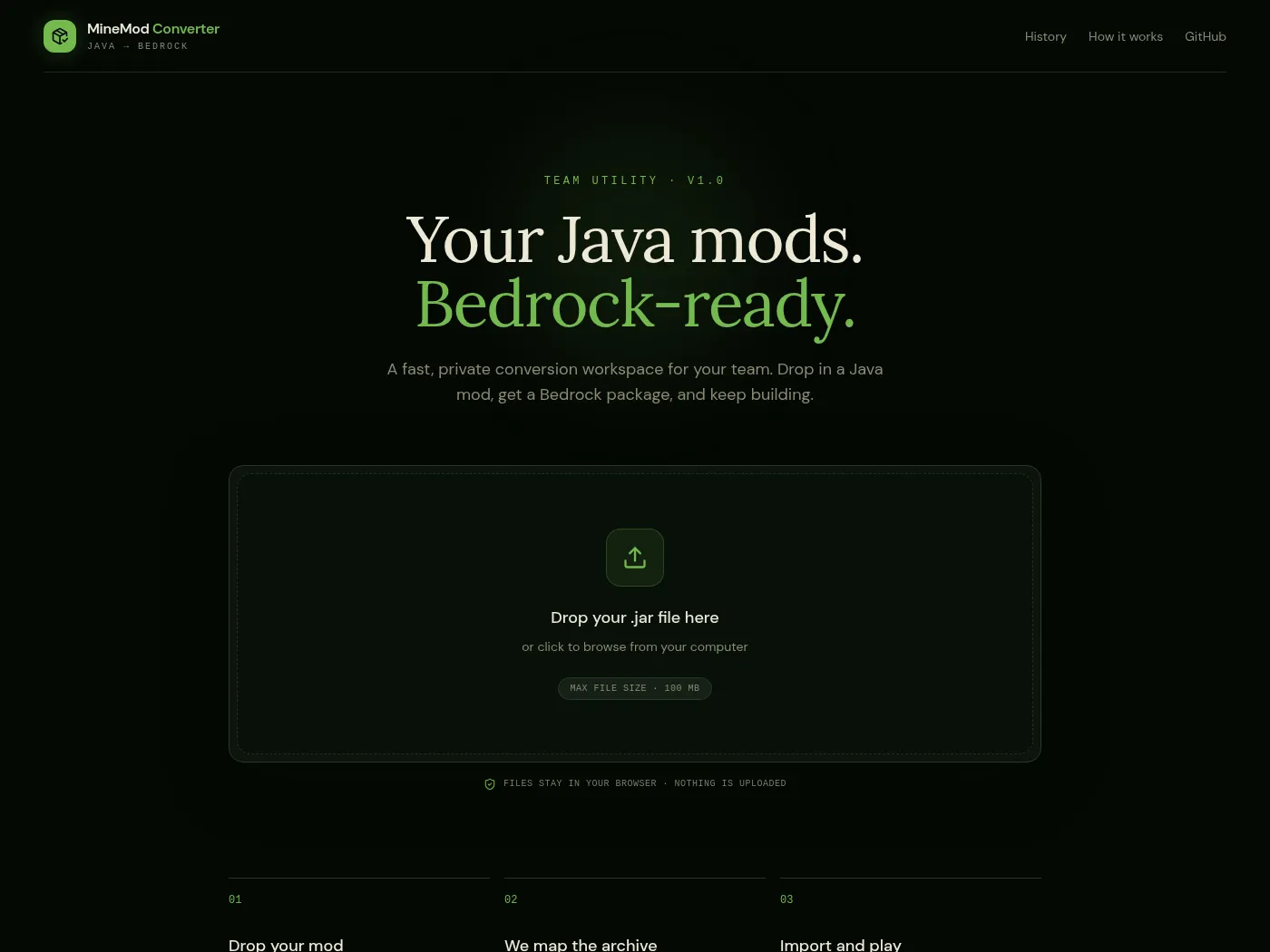 MineMod Converter