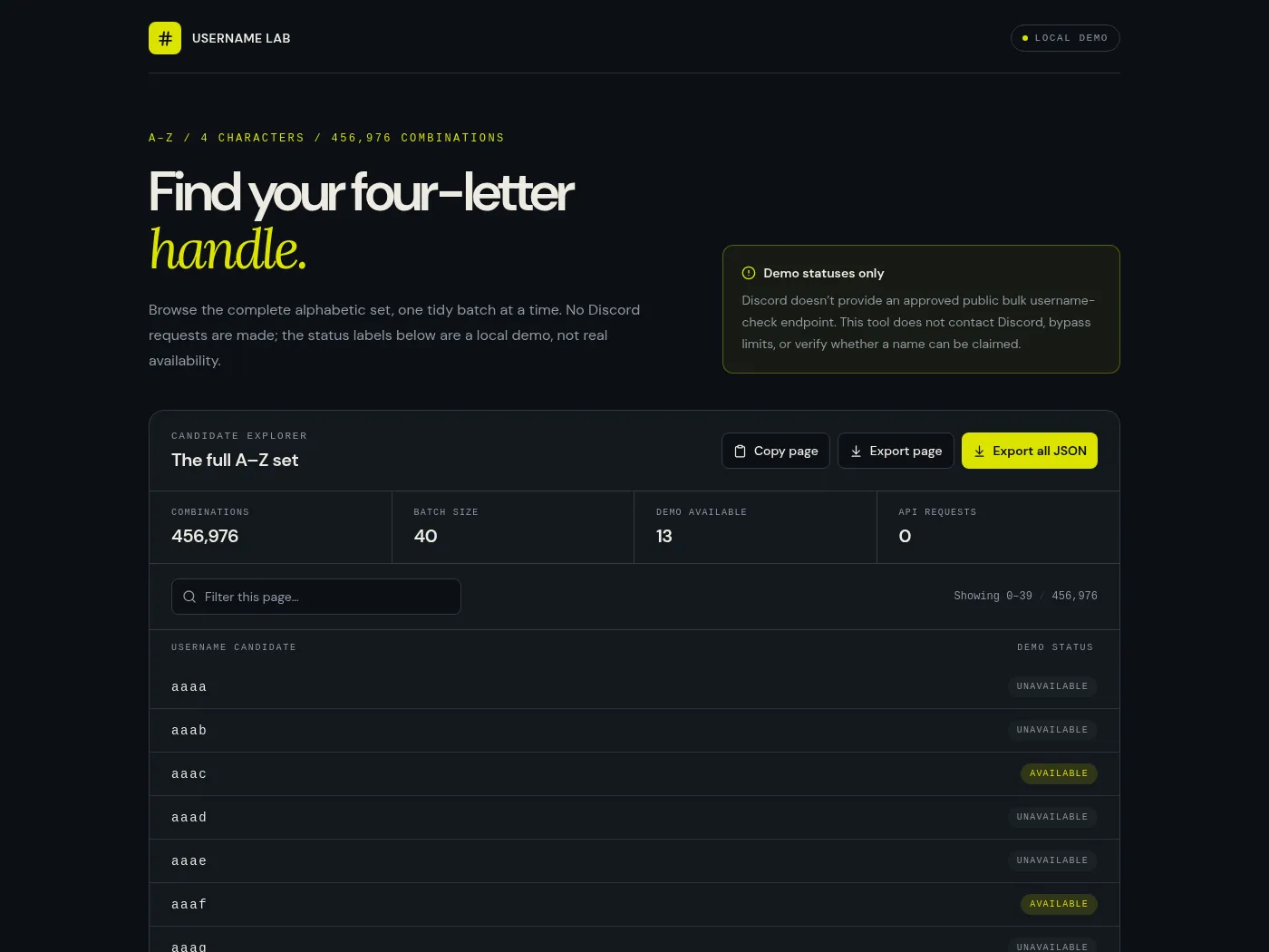 Discord Name Checker