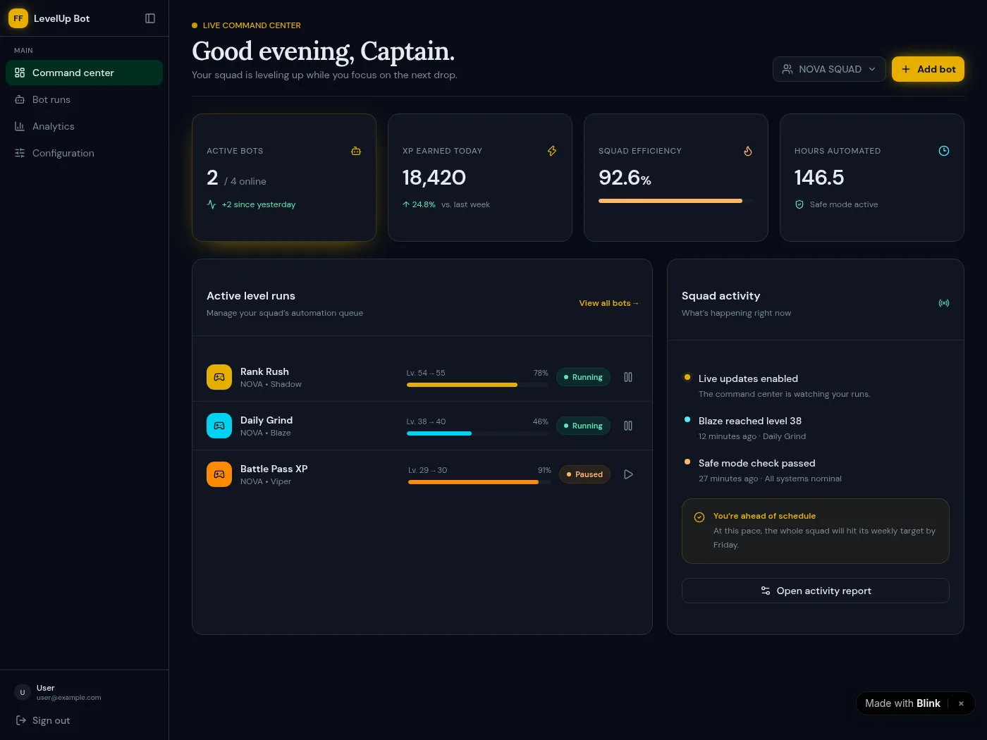 Free Fire LevelUp Bot