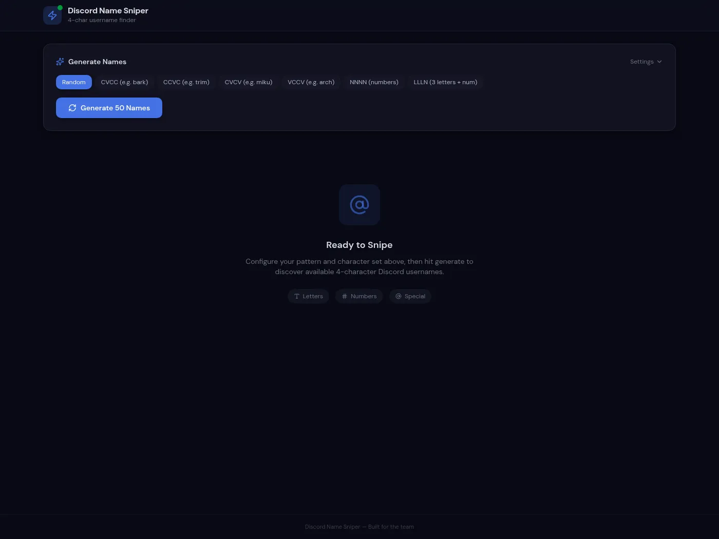 Discord Name Sniper
