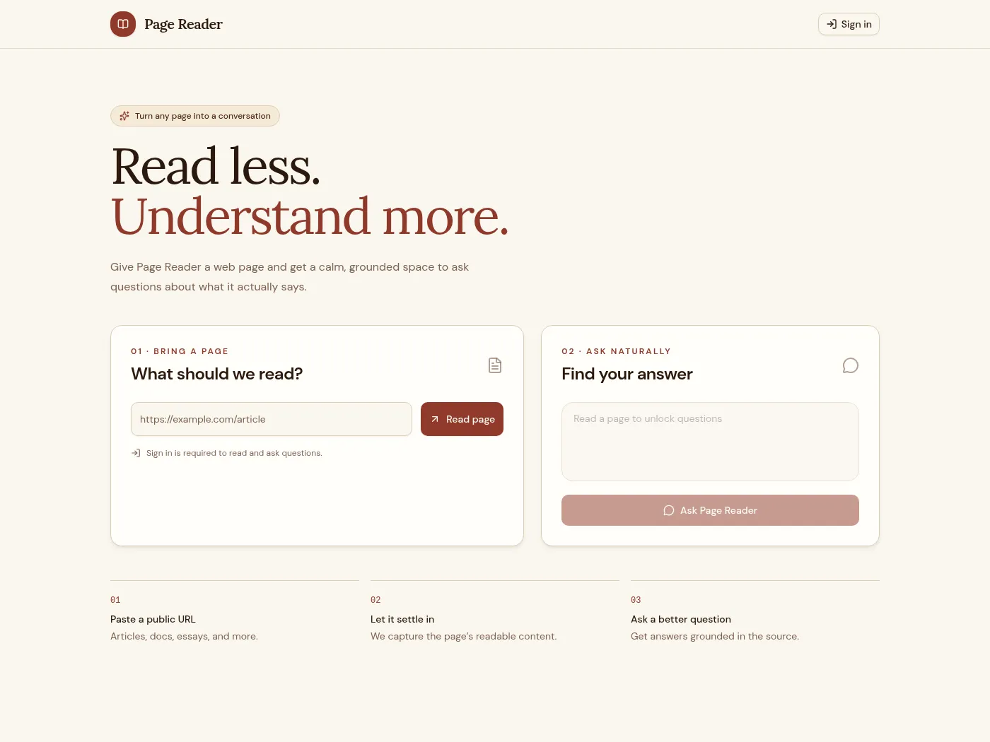 Page Reader Assistant
