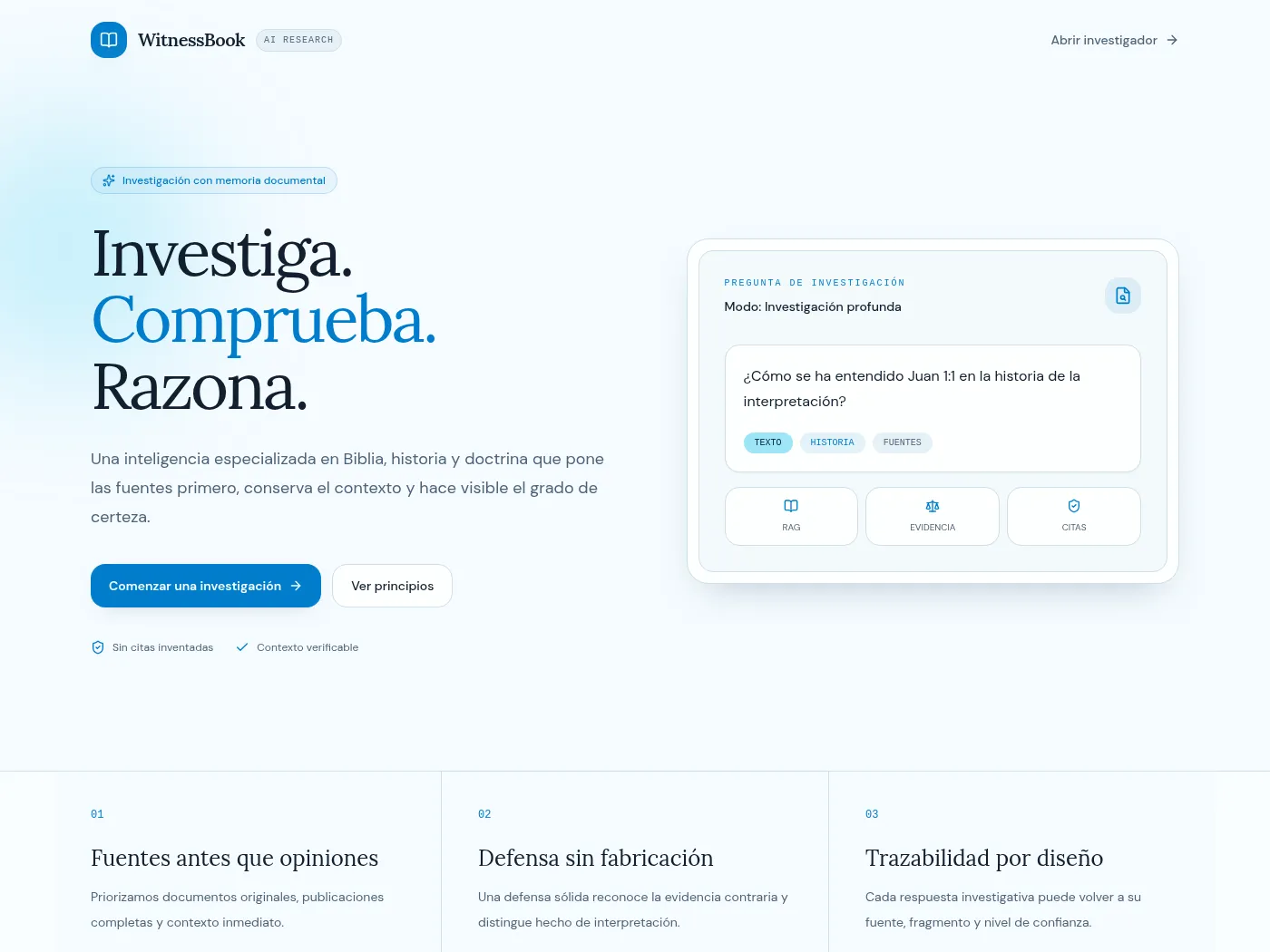 WitnessBook AI Research Core