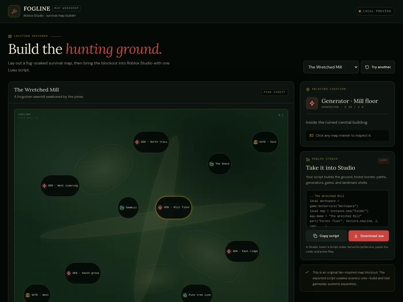 DbD Map for Roblox