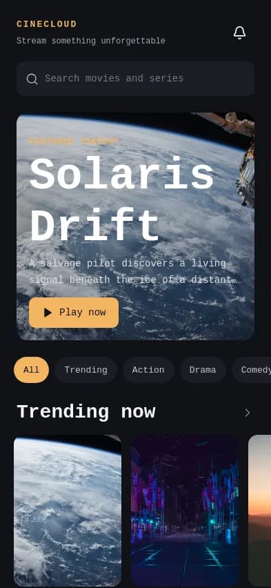 CineCloud Mobile Streamer