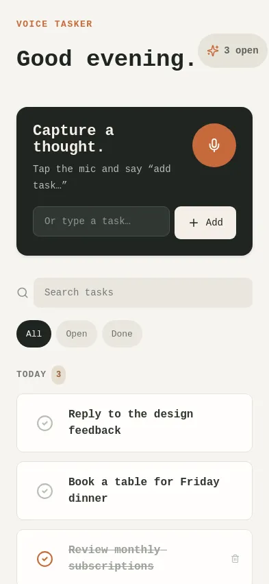 Voice Tasker