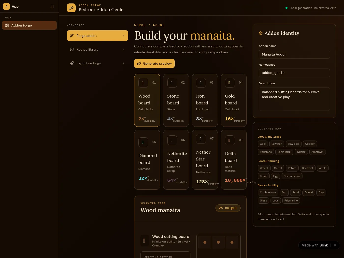 Bedrock Addon Genie