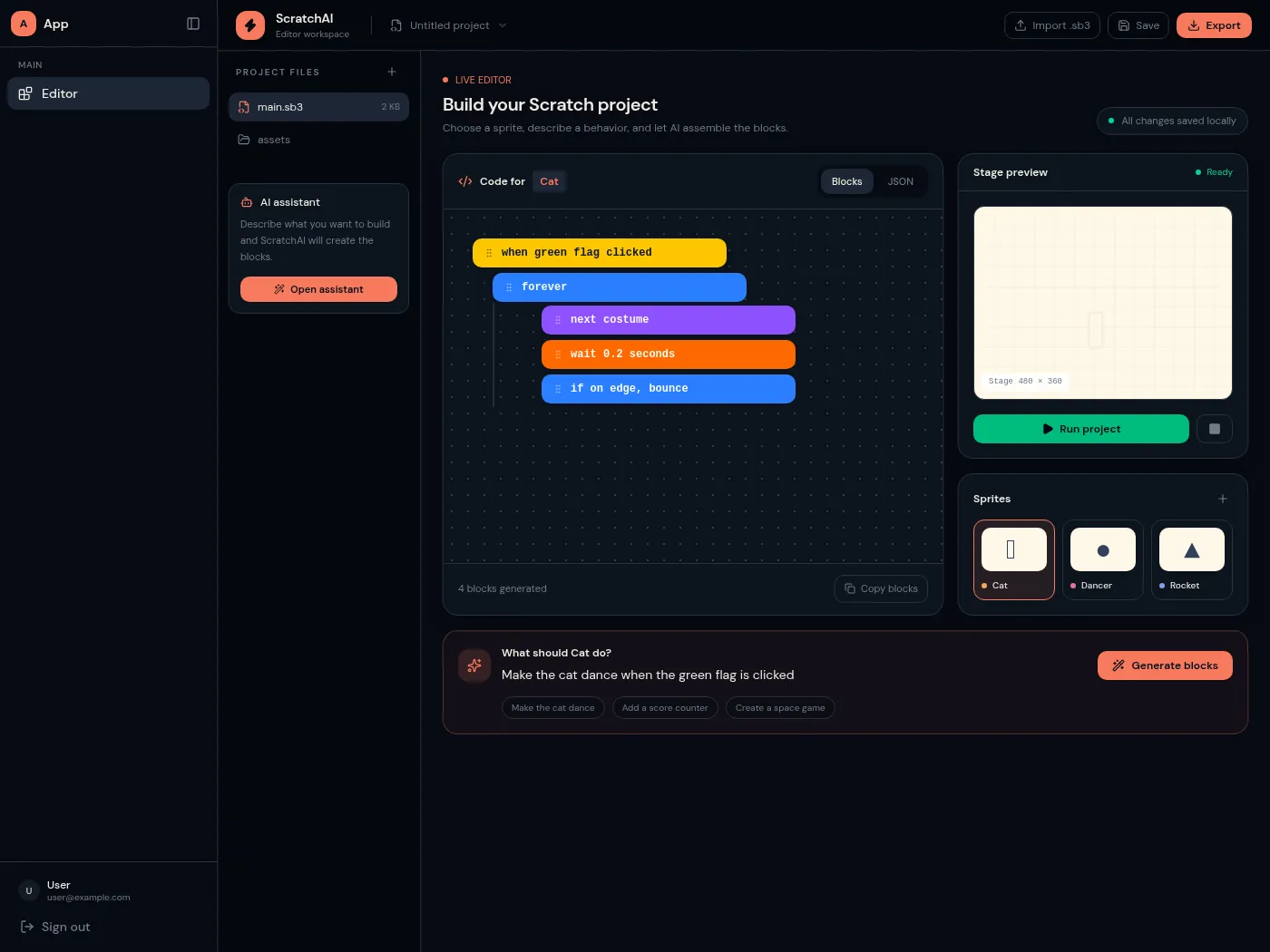 ScratchAI Editor Extension