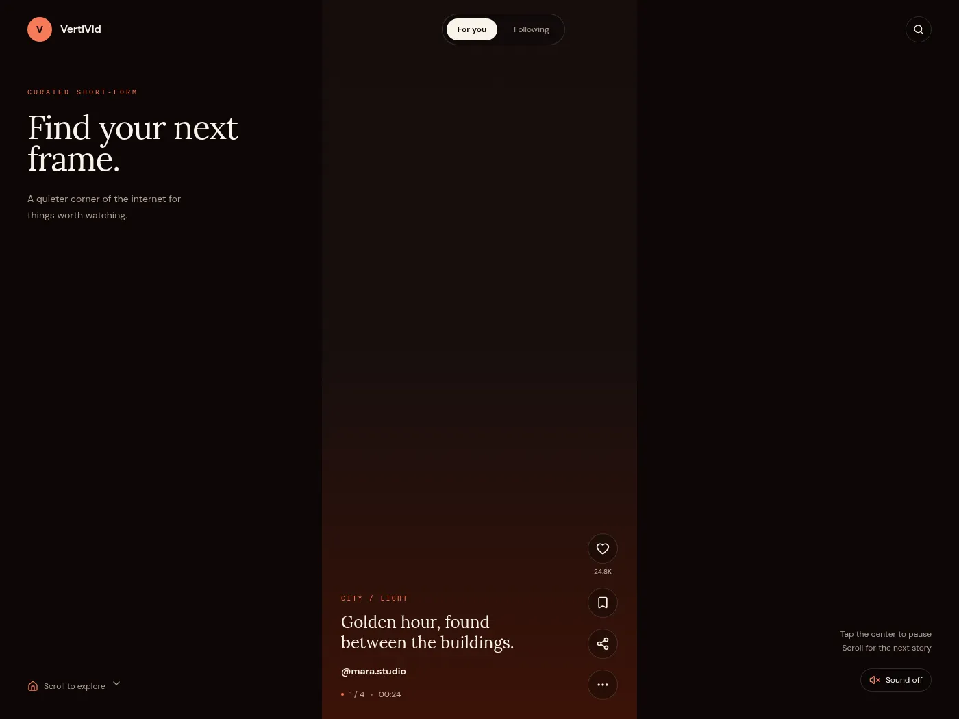 VertiVid Infinite Feed