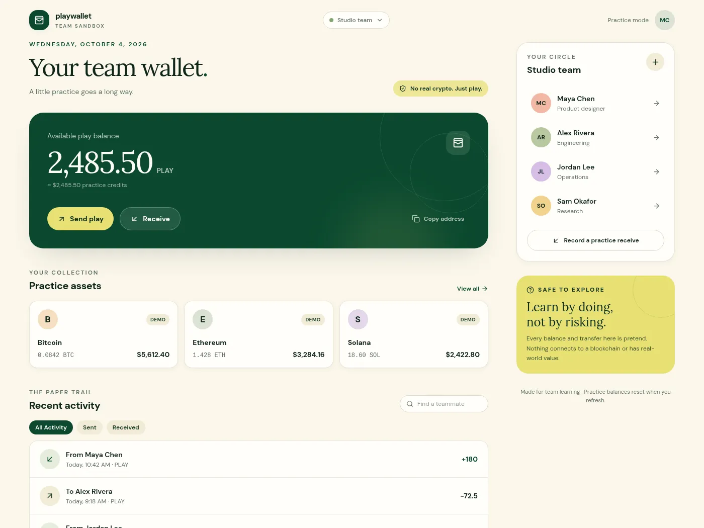 Team Crypto Play Wallet