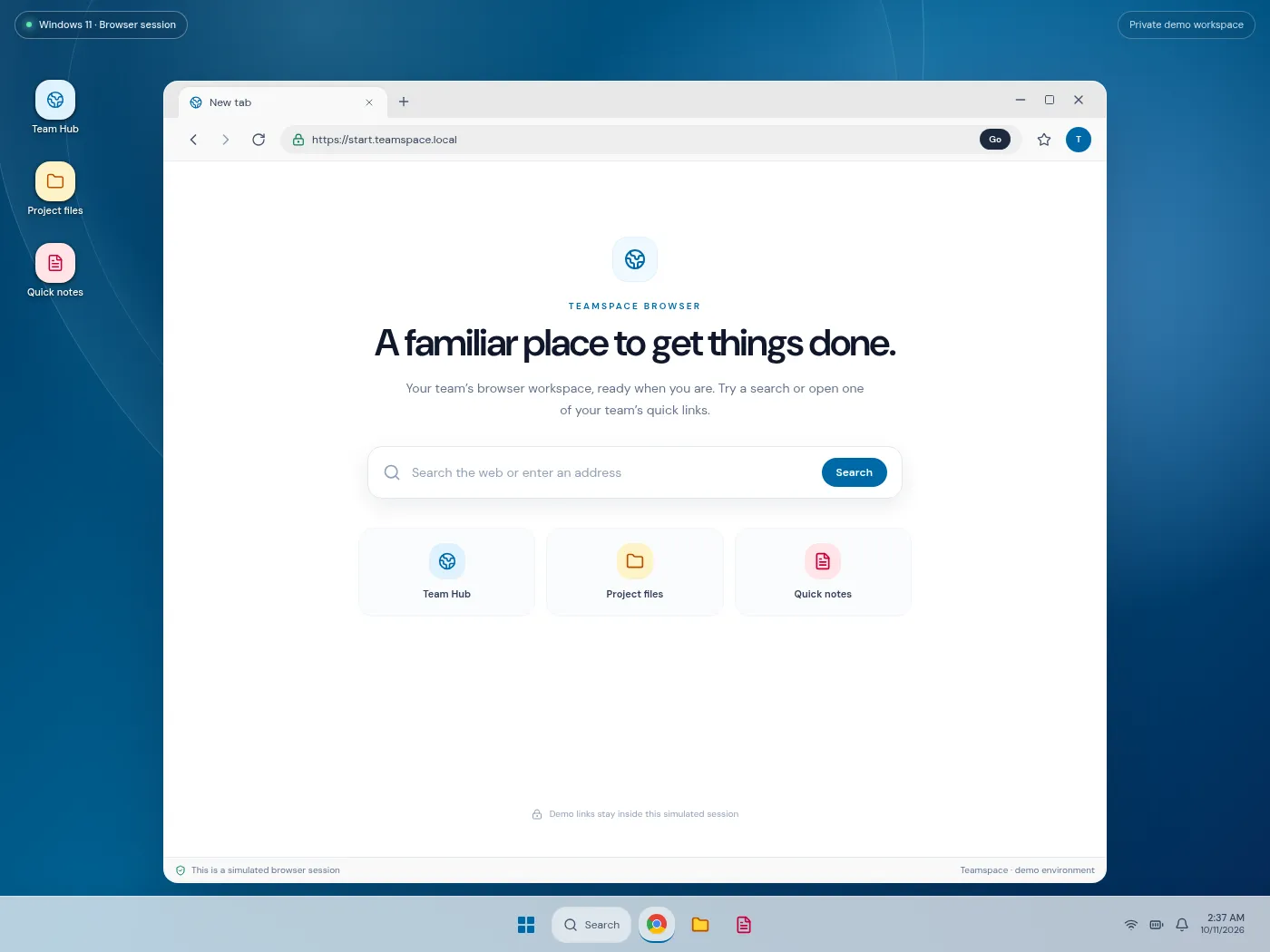 Win11 Desktop in Browser