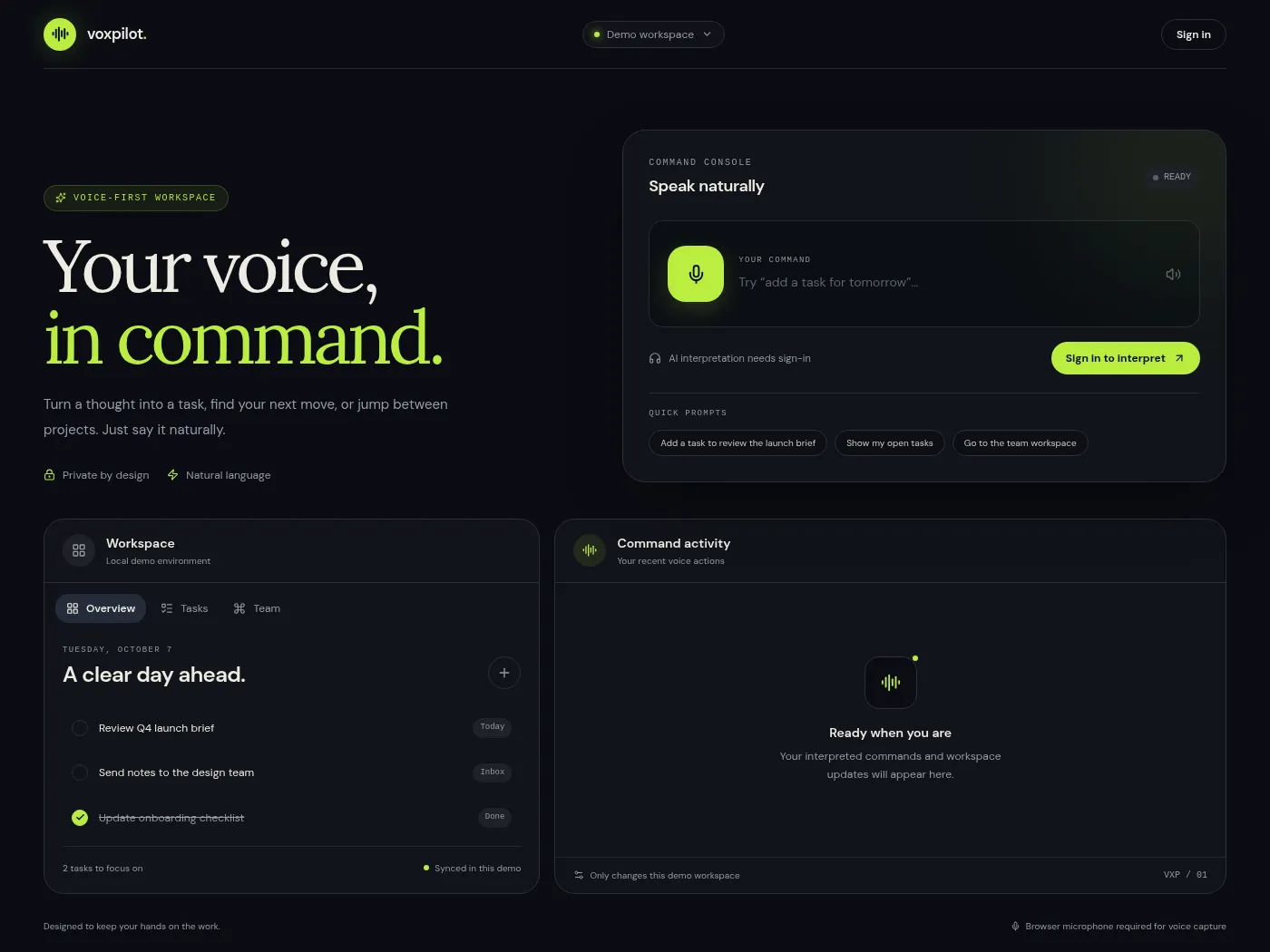 AI Voice Commander