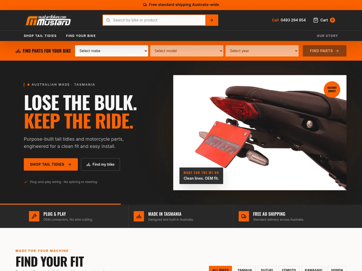 Mustard Bikes E-Commerce
