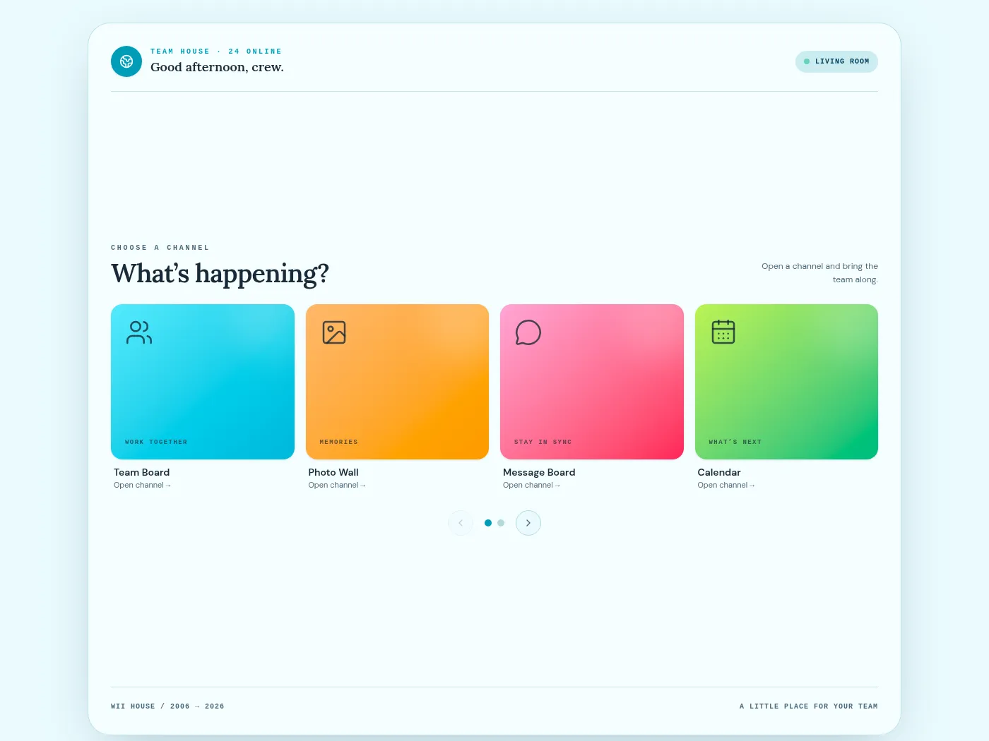 Wii Menu Web Experience