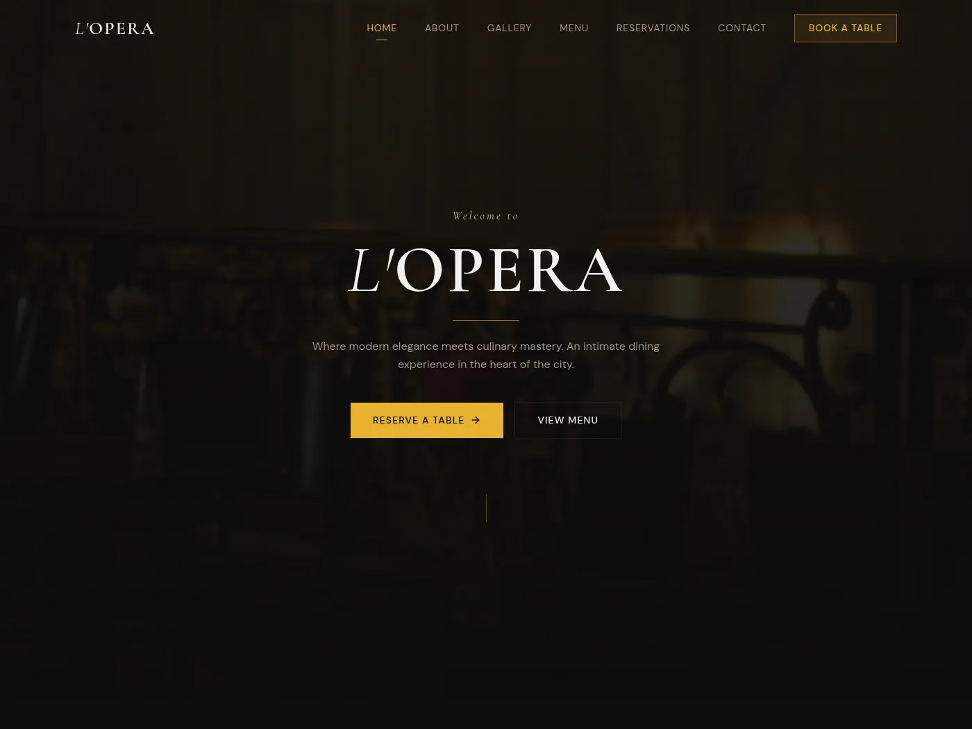 L'OPÉRA Luxury Dining