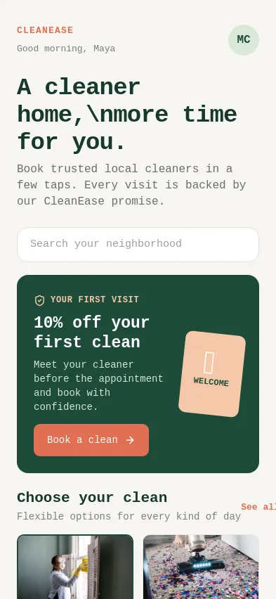 CleanEase App
