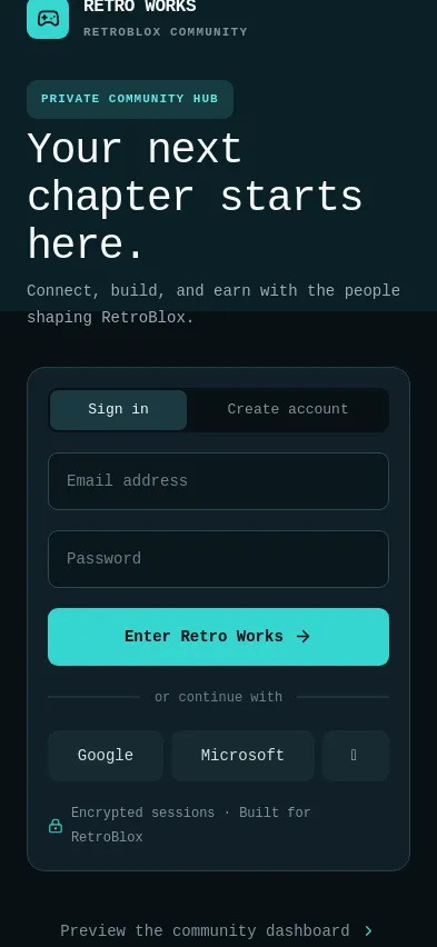 Retro Works Community Hub