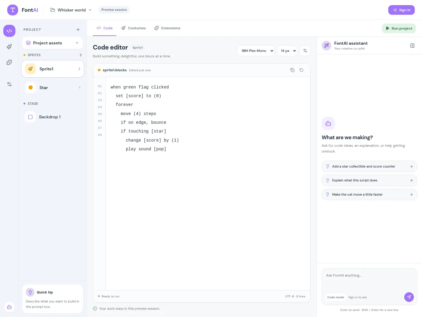 FontAI Editor Assistant